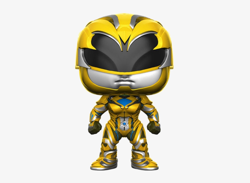 Download Transparent Power Rangers - Yellow Ranger - Funko Pop Vinyl ...
