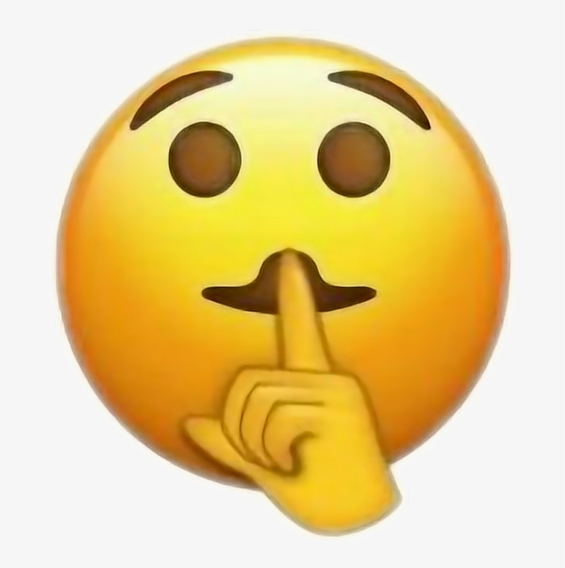 Png Freeuse Download Hush Iphoneemoji Emoji Sticker - 676x744 PNG ...