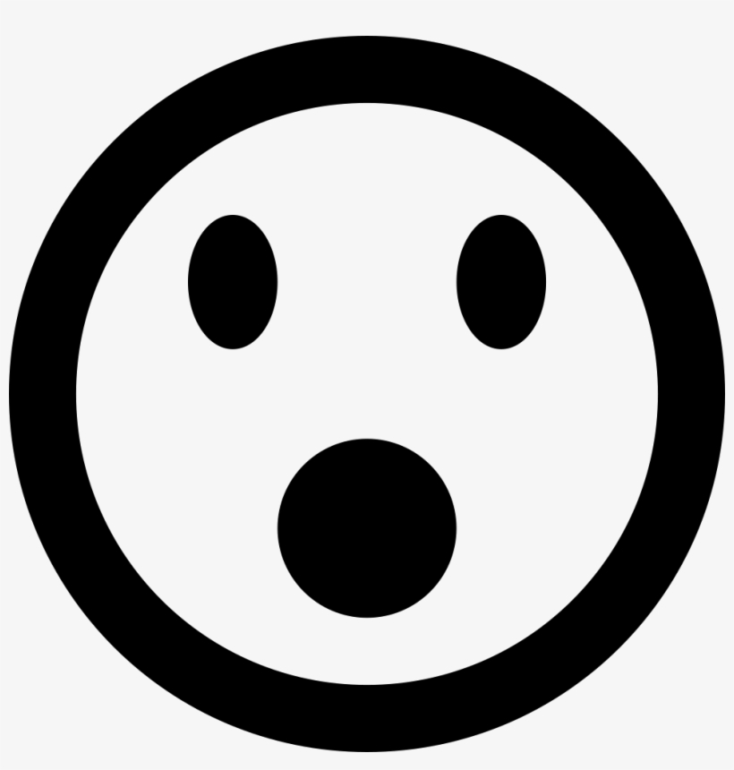 Shocked Emoticon Smiley Face - Share Alike - 980x980 PNG Download - PNGkit