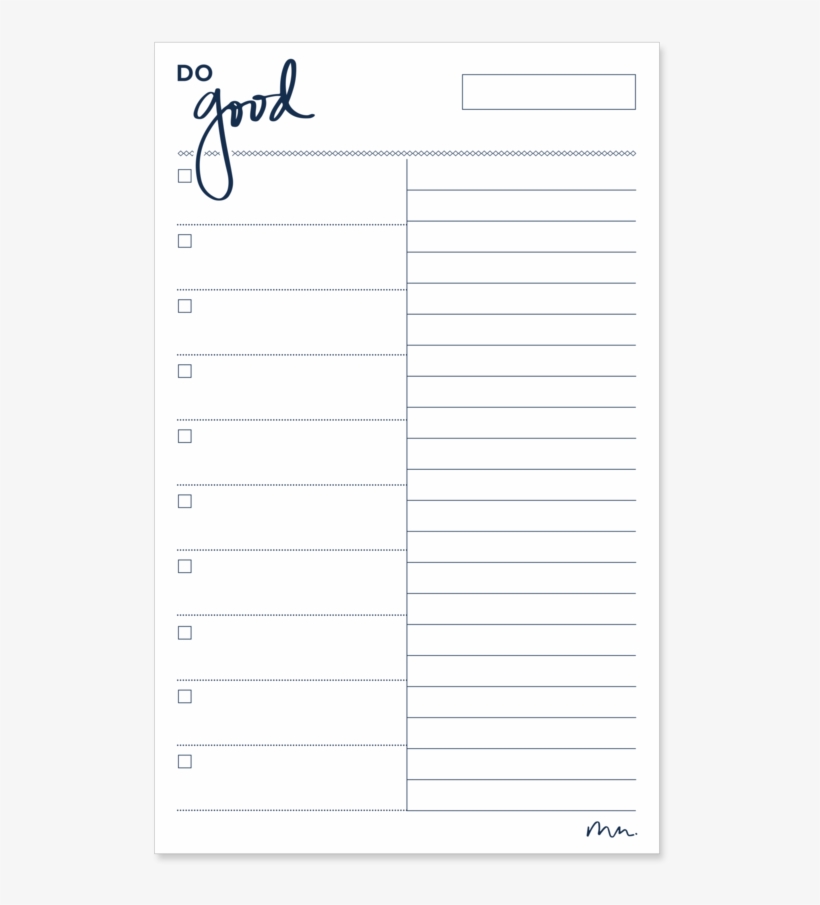 Dogood-notepad - 1000x1000 PNG Download - PNGkit