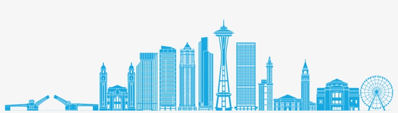 Seattle Skyline Png Graphic - 2000x490 PNG Download - PNGkit