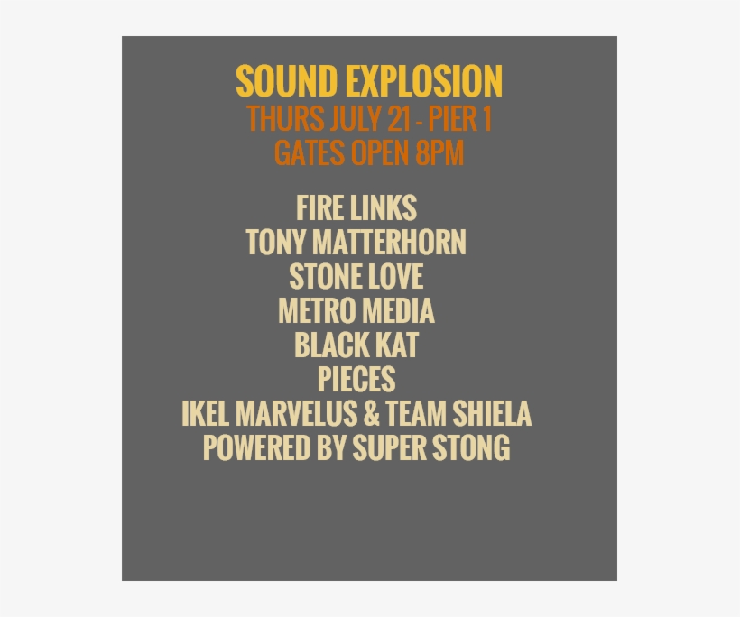 Sumfest 2016 Lineup - Master Class - 549x604 PNG Download - PNGkit