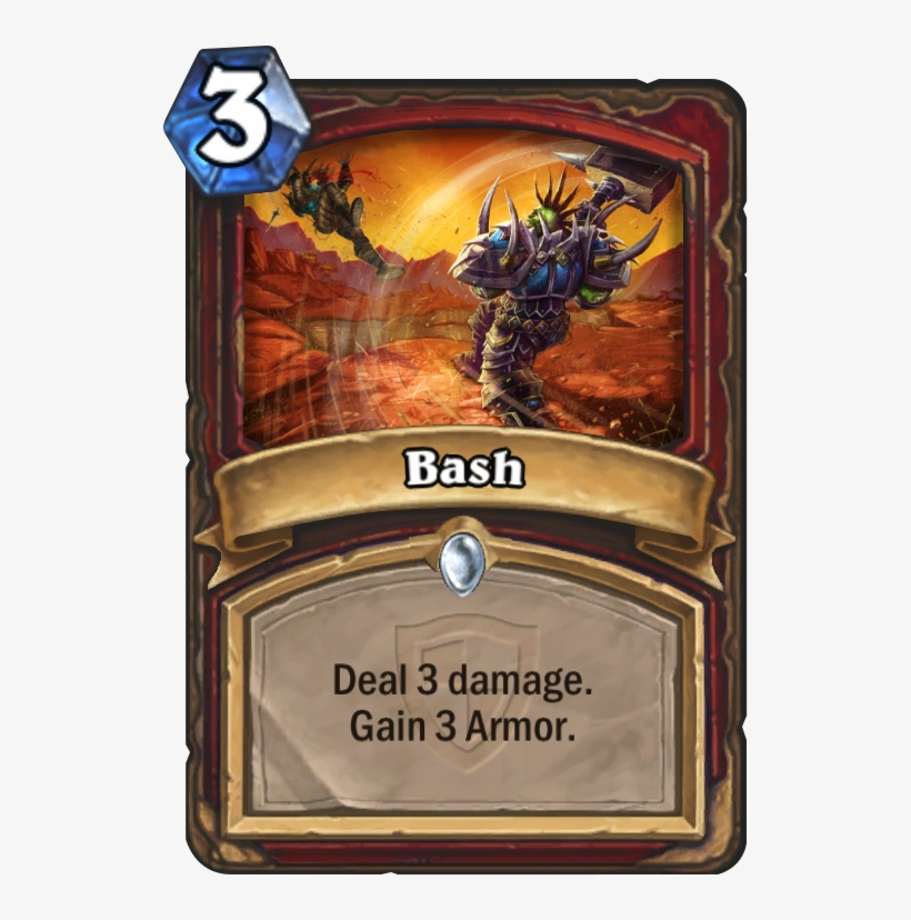 Bash Card - Hearthstone Gain Armor - 567x811 PNG Download - PNGkit