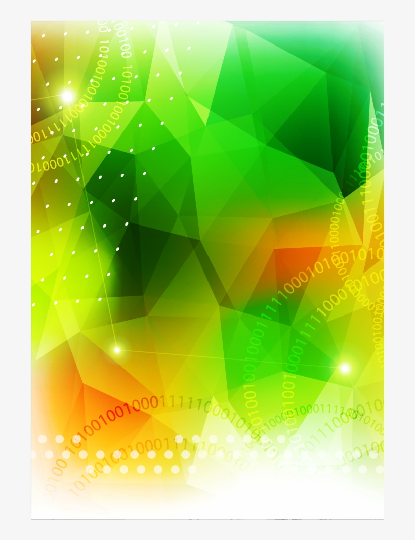 Green Orange Background Design