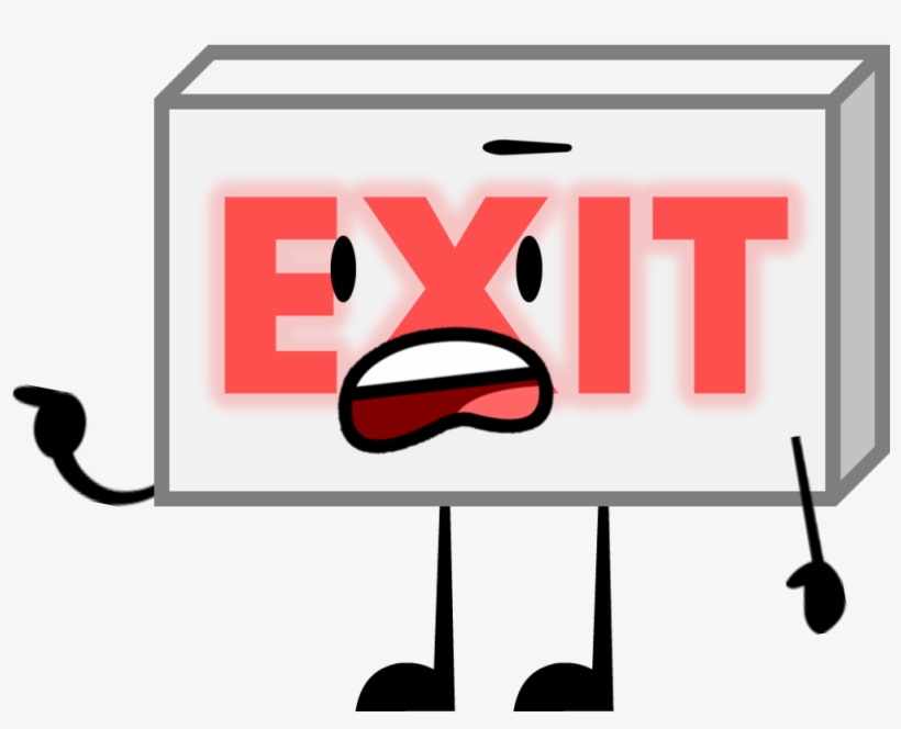 Exit Sign - 1018x761 PNG Download - PNGkit