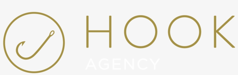 Hook Agency Logo On Dark Background - Logo - 1146x366 PNG Download - PNGkit