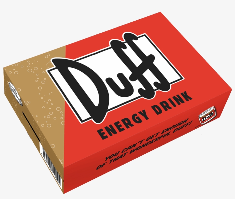Duff Energy Drink Carton - Simpsons Duff Beer Coasters - 1181x1181 PNG ...