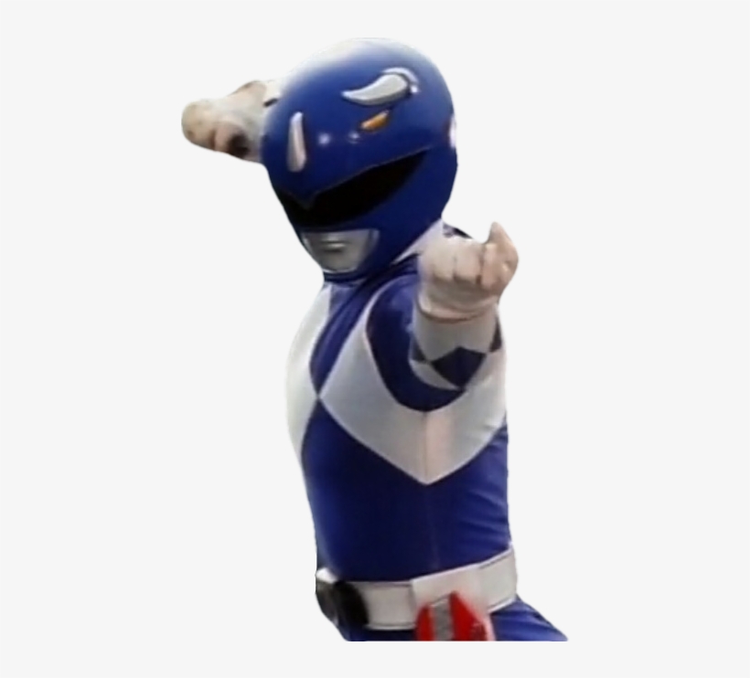 Download Transparent Blue Ranger Pose S1e21 - Blue Power Ranger - PNGkit