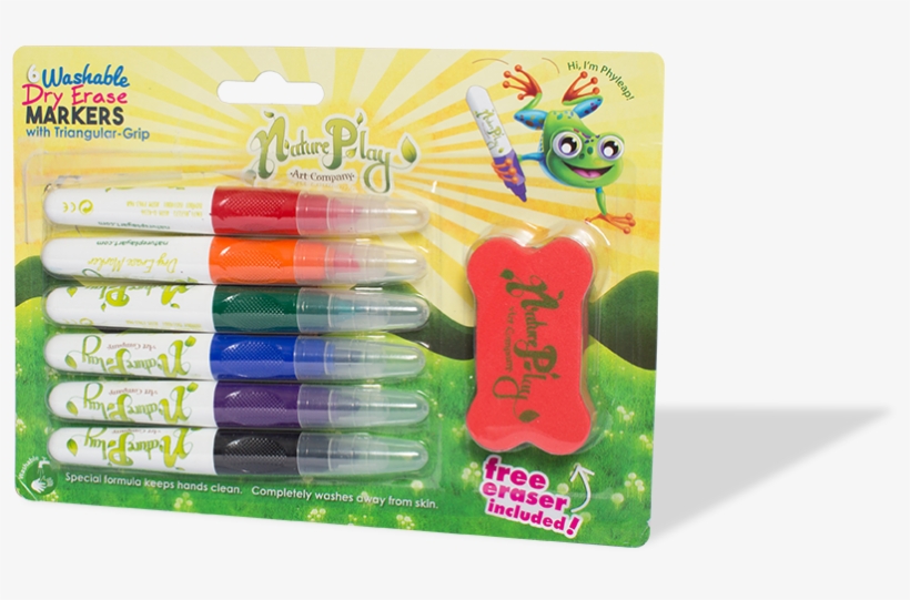 Triangular Grip Dry Erase Markers - Natureplay Triangular Natural Grip ...