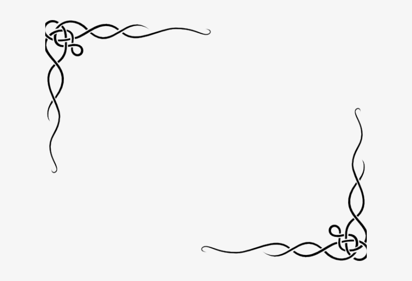 Black And White Border Design - 640x480 PNG Download - PNGkit