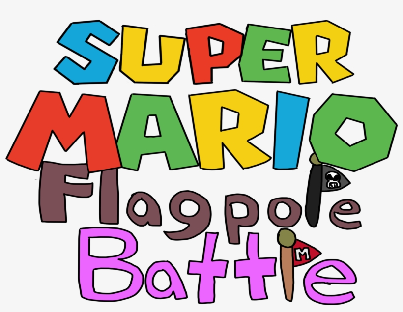 Super Mario Flagpole Battle - Nintendo - 3508x2480 PNG Download - PNGkit
