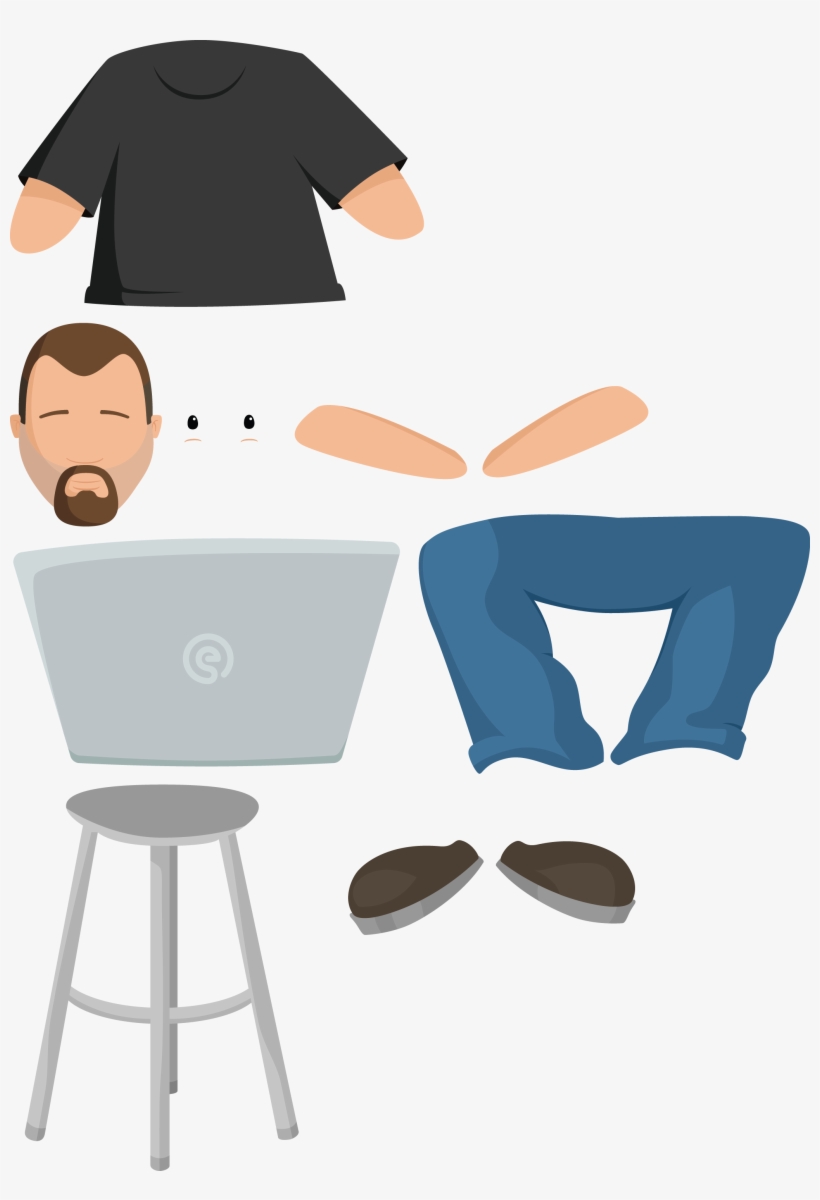 Css Animated Character - 2063x2919 PNG Download - PNGkit