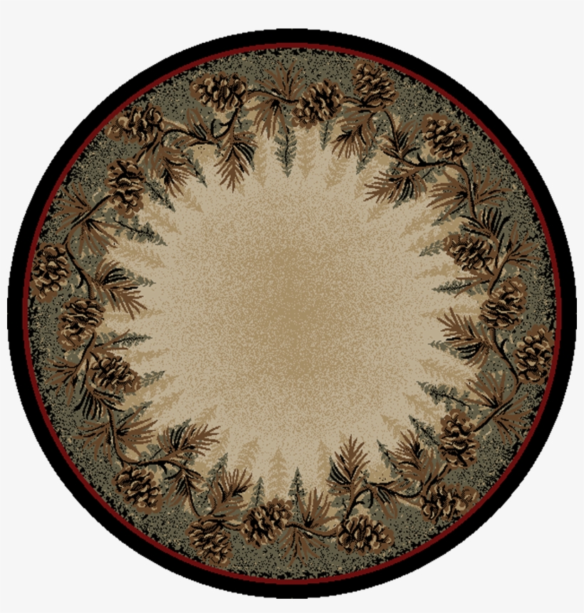 Dean Mt Le Conte Cabin Pinecone Round 5393quot Area - Dean Mt. Le Conte ...