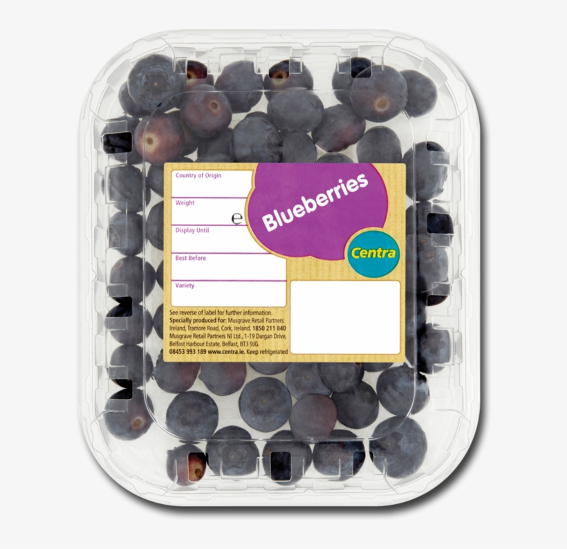 Centra Blueberries Punnet 125g - Centra Blueberries - 800x800 PNG ...