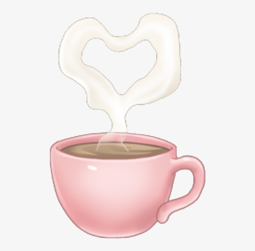 Arimoji Coffee Heart Pink Cute Tumblr Drink Sticker - Coffee Cup ...