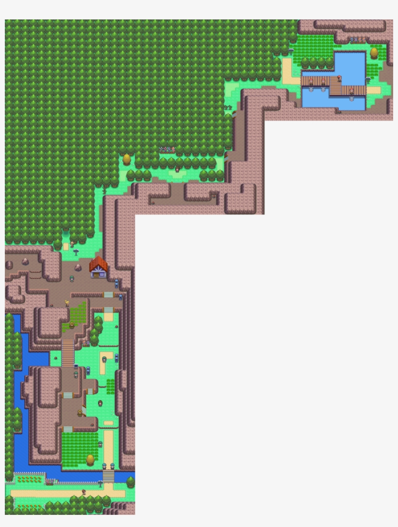 Pokemon Diamond Route 205 - 1200x1529 PNG Download - PNGkit