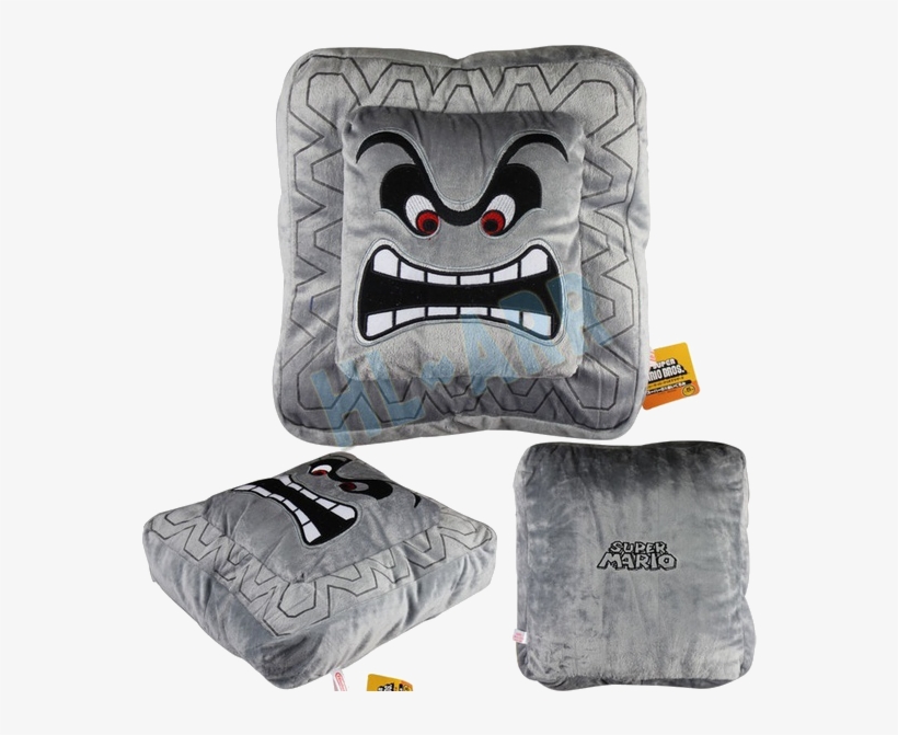 Super Mario 6in Thwomp Dossun Pillow - 600x600 PNG Download - PNGkit