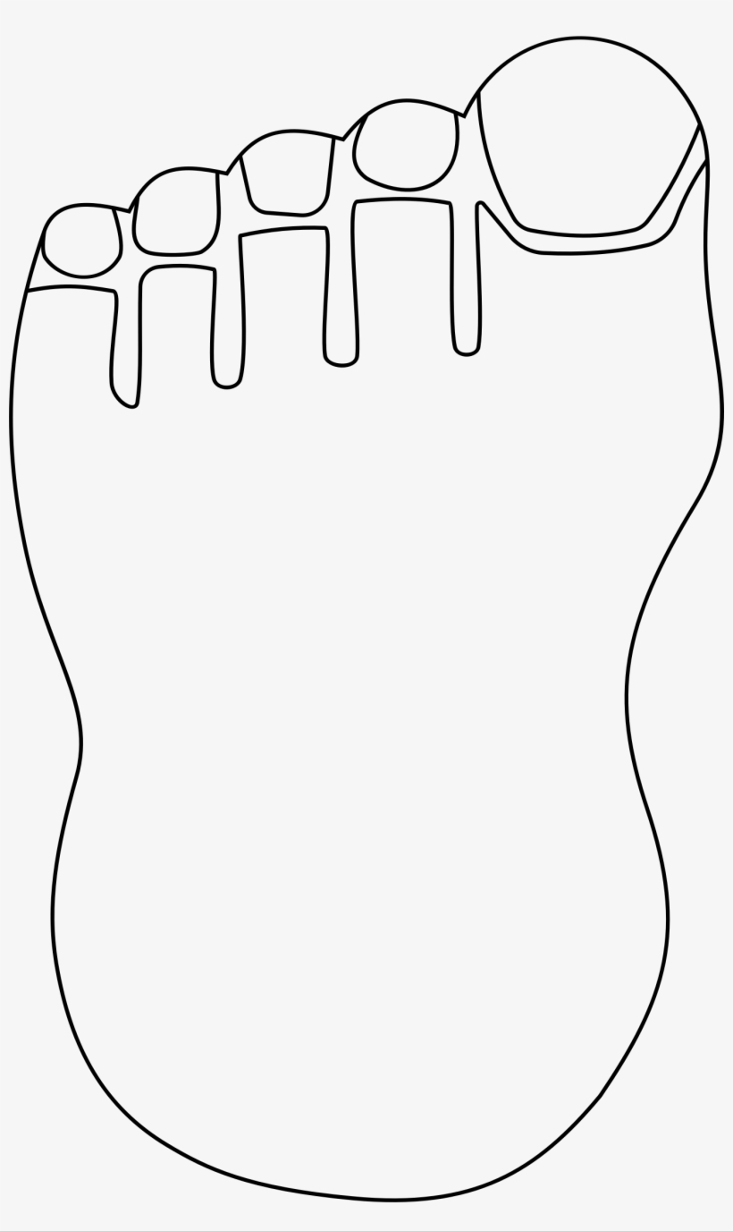 This Free Icons Png Design Of Foot Outline - 1390x2266 PNG Download ...