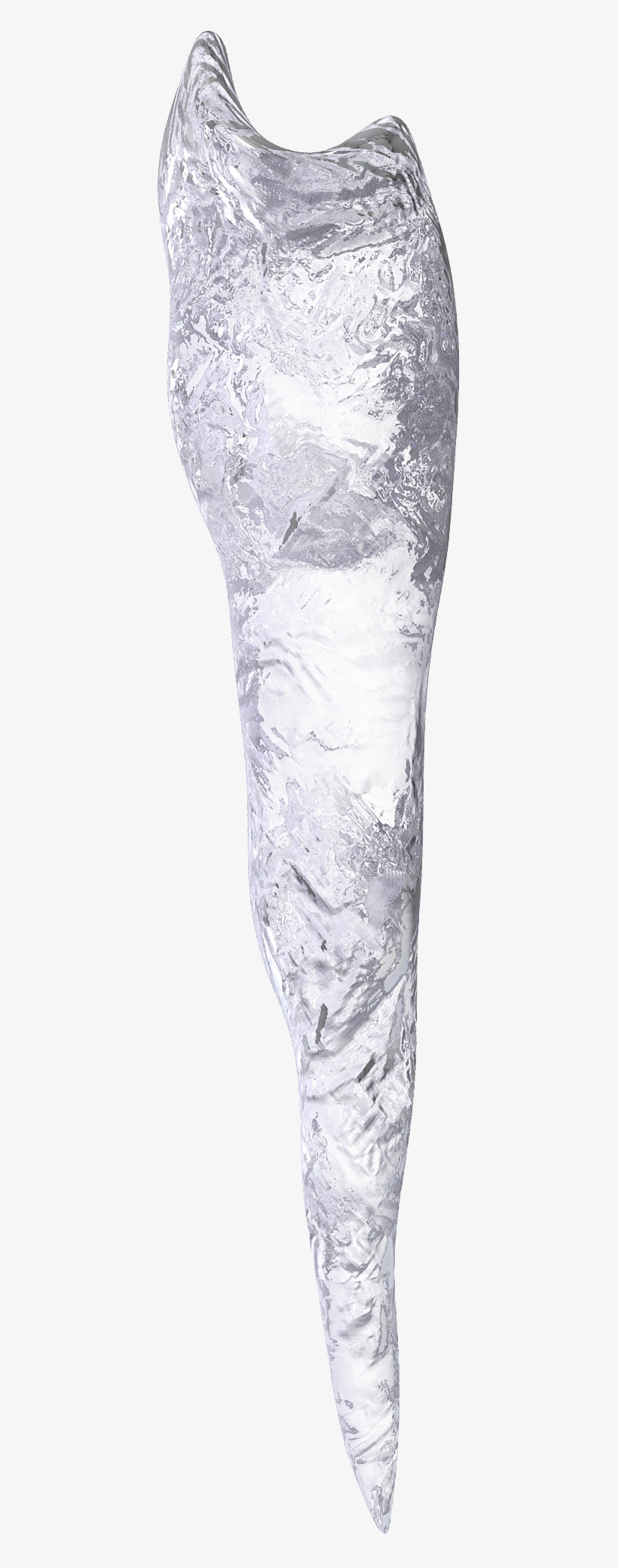 Icicles Png Image - One Icicle - 406x1999 PNG Download - PNGkit