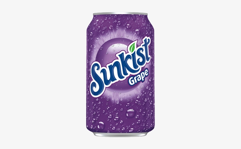 Sunkist Grape Soda - 12 Pack, 12 Fl Oz Cans - 250x500 PNG Download - PNGkit