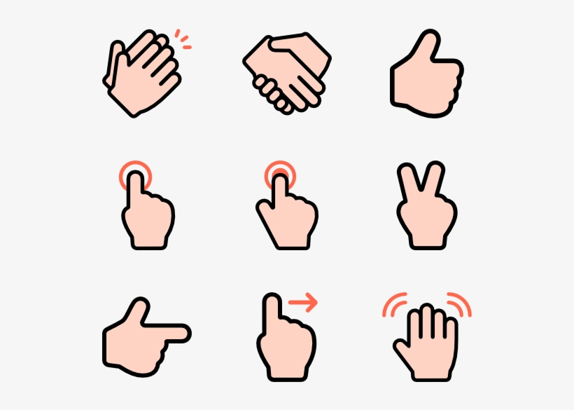 Finger Clipart Clicking - Gesture Png - 600x564 PNG Download - PNGkit