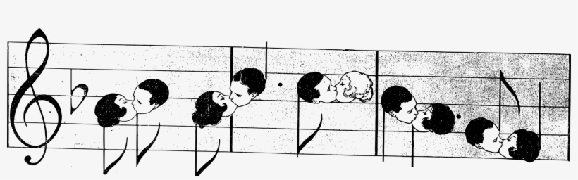 Musical Theatre Kiss Cartoon Sound - Clip Art - 1287x340 PNG Download ...