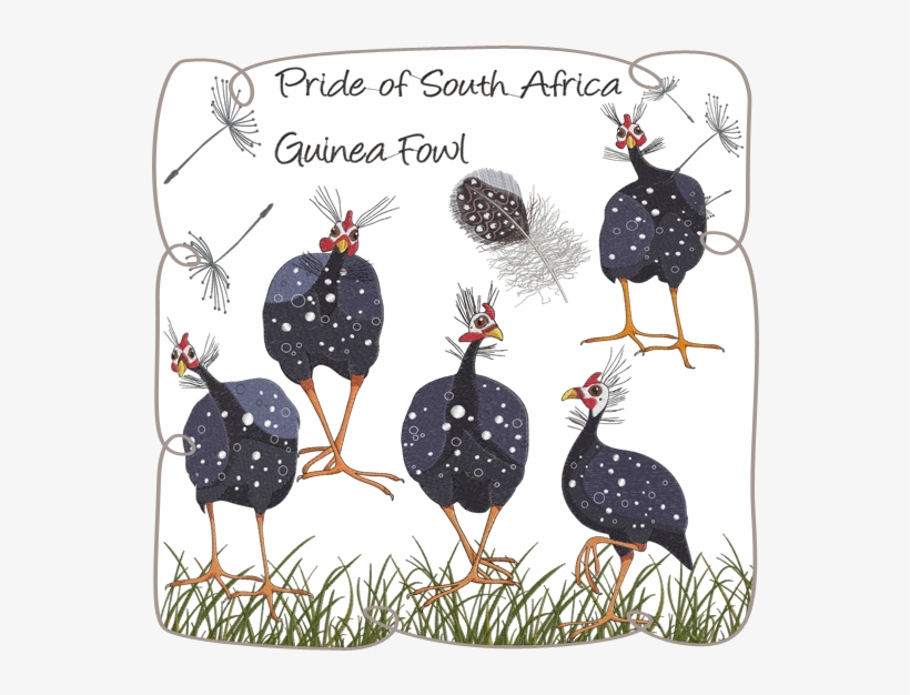 Guinea Fowls Machine Embroidery Designs - Guinea Fowl Cartoon - 580x580 ...