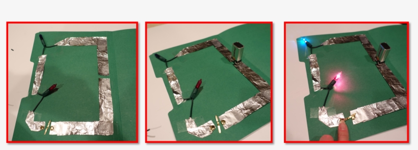 Holiday Light Circuits - Aluminum Foil Circuit - 1322x410 PNG Download ...