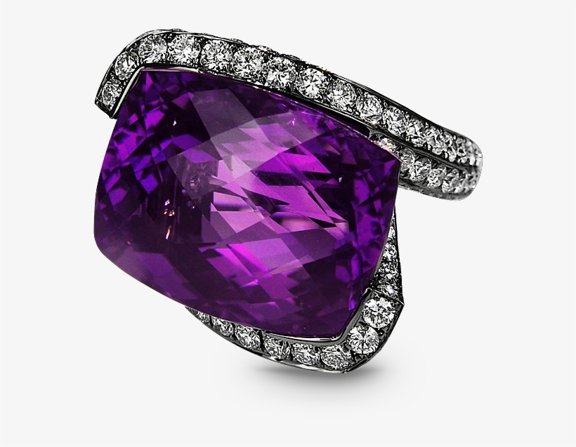 Heart Amethyst Diamond Ring - 25 Ct Cocktail Party Ring Inspired 925 ...