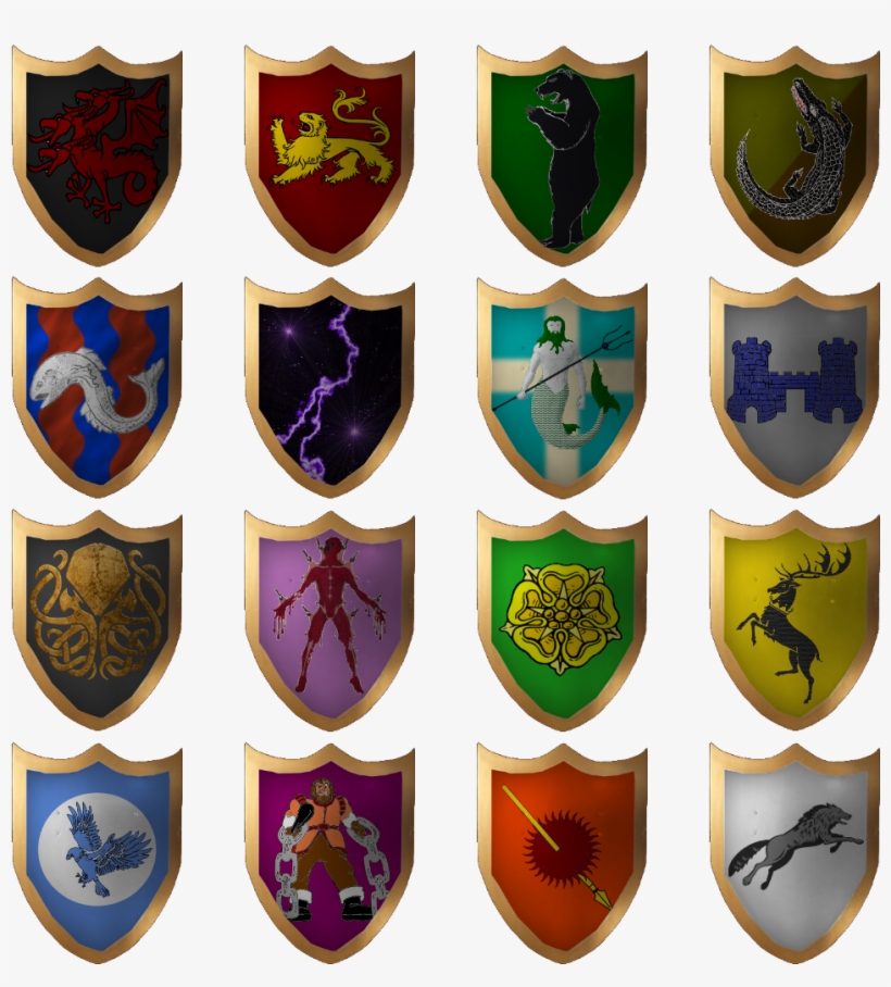 Here Are A Selection Of Gold Shields - House Baratheon - 1024x1024 PNG ...