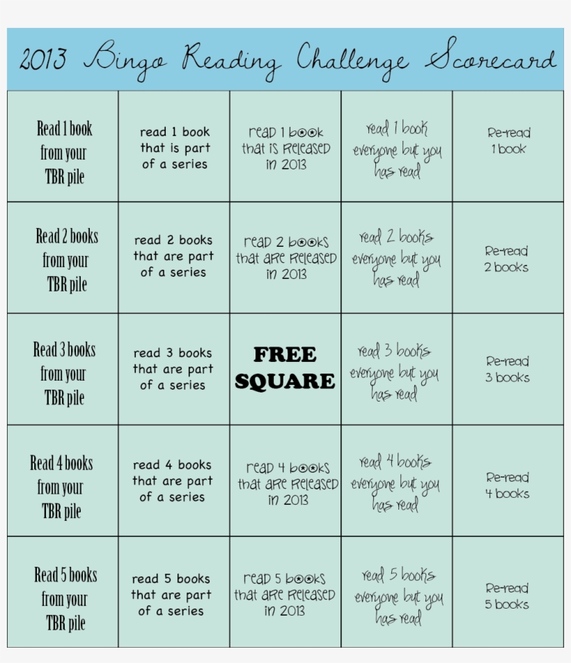 Book Bingo Scoreboard - 921x1024 PNG Download - PNGkit