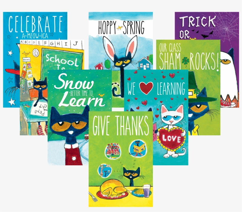 Pete The Cat Holiday And Seasonal Poster Set Pete The - Pete The Cat ...