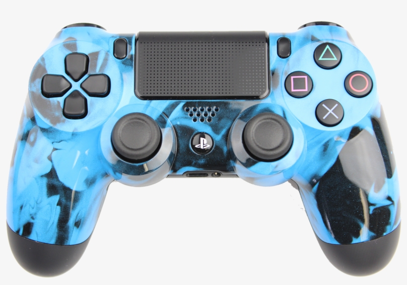 Blue Naughty Flames Playstation 4 Controller - 1280x1280 PNG Download ...