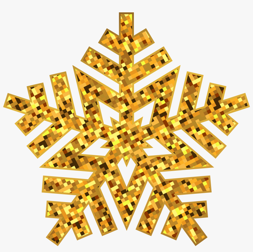 Free Png Gold Snowflake Decorative Png Images Transparent - Portable ...
