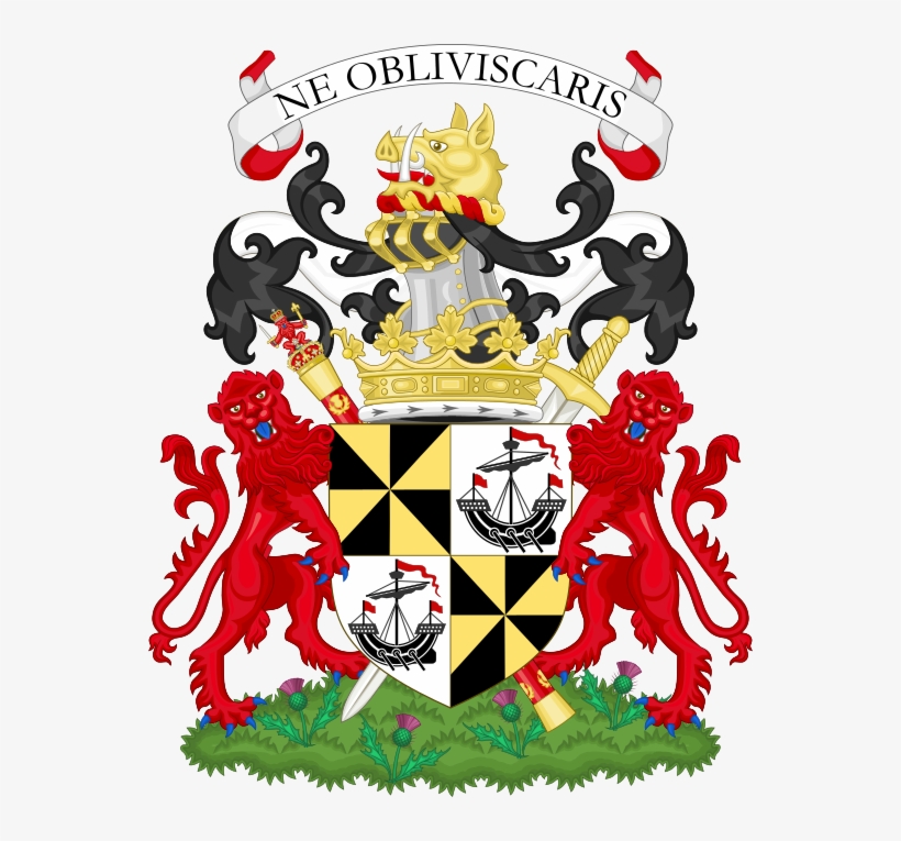 Coat Of Arms Of The Duke Of Argyll - Duke Of Argyll Crest - 550x685 PNG ...