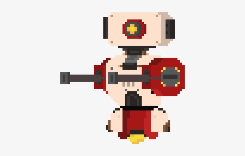 8 Inch Bots - Overwatch Training Bot Pixel - 880x640 PNG Download - PNGkit