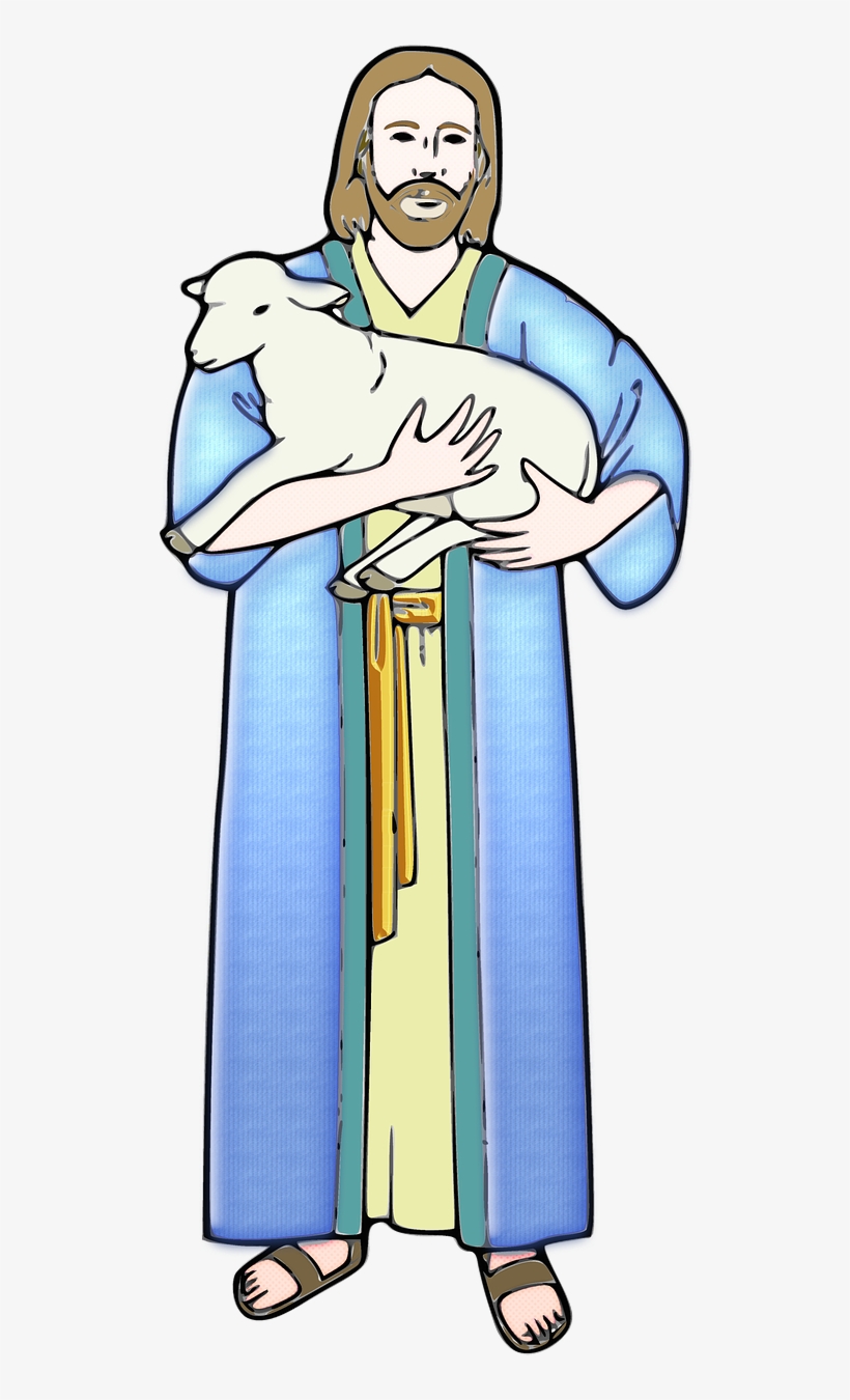 Jesus Christ Sheep - Religion - 518x1280 PNG Download - PNGkit