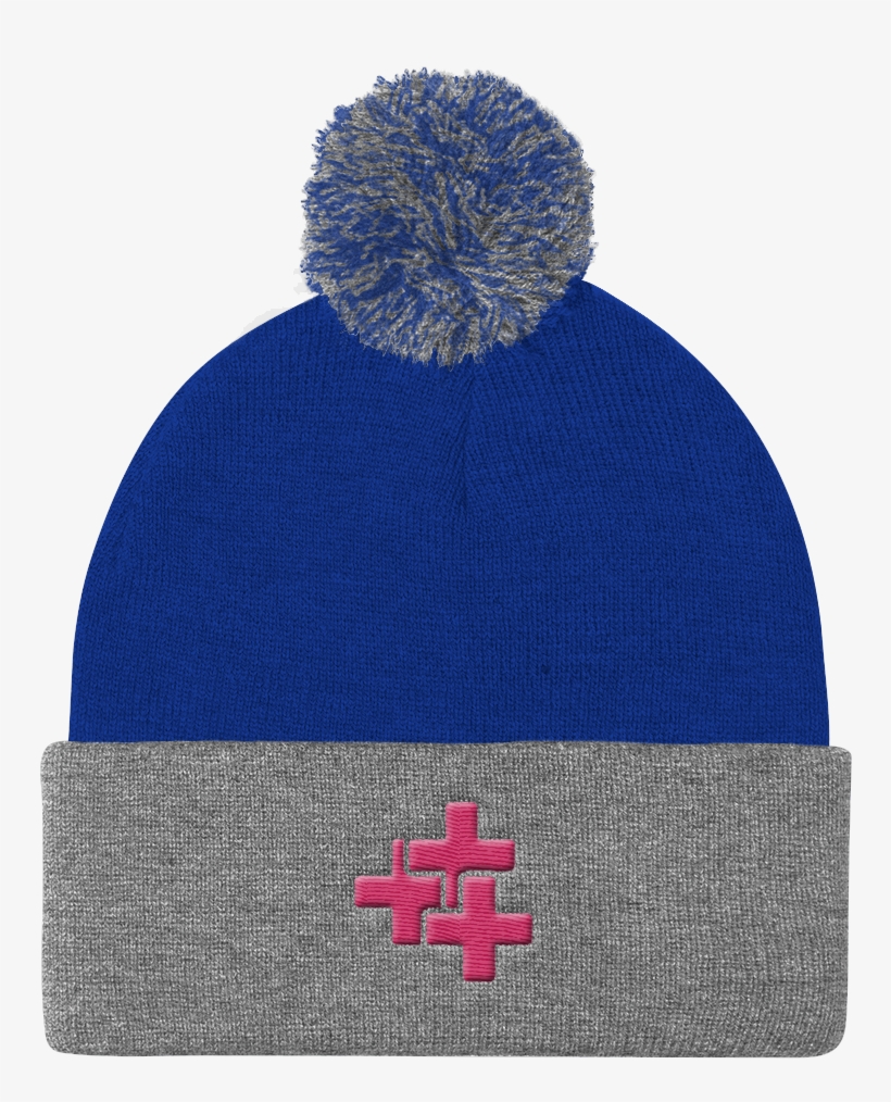 Pink Triple Cross Pom Pom Toque - They Re Good Dogs Brent Hat ...