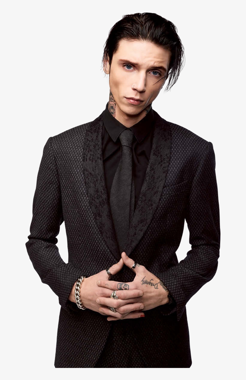 × - Andy Biersack In A Suite - 652x1182 PNG Download - PNGkit