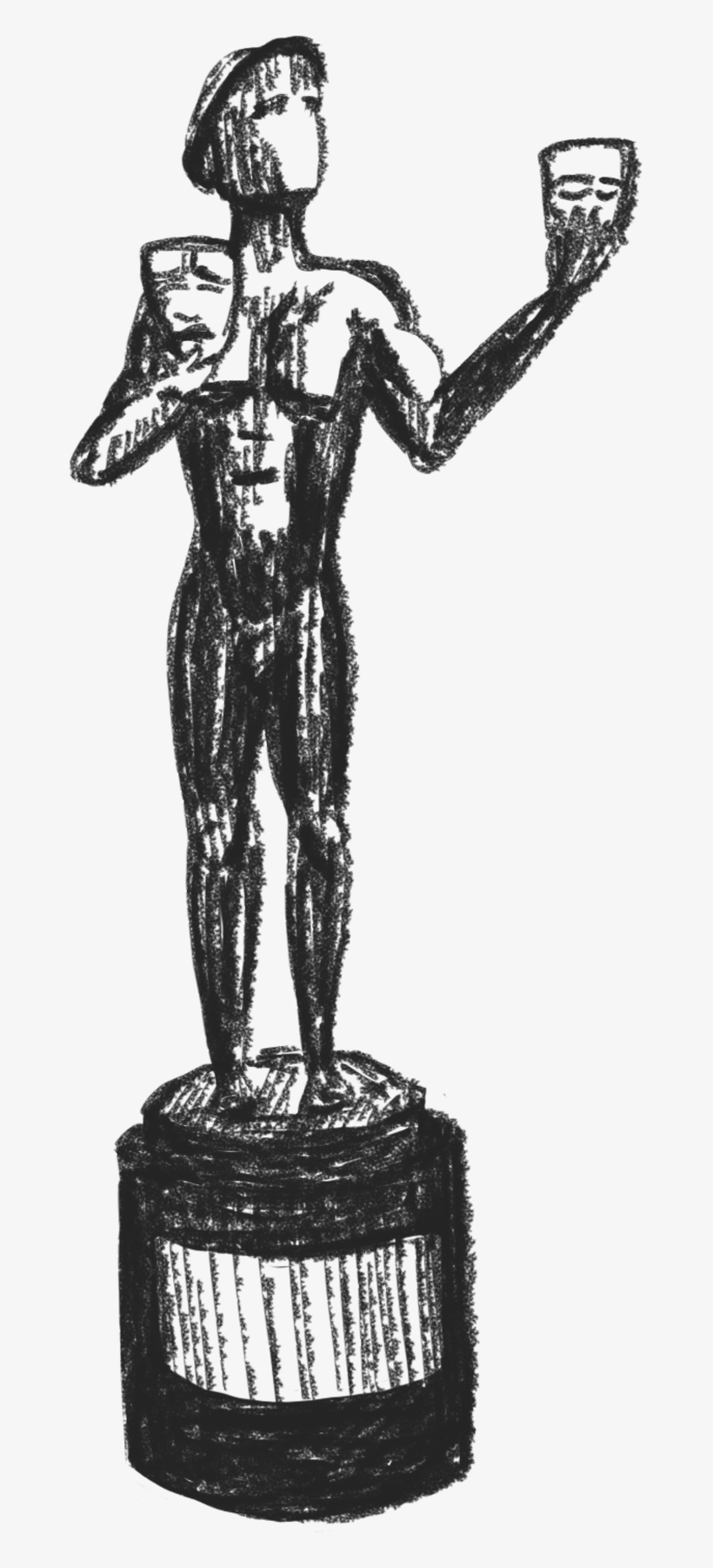 Download Transparent Screen Actors Guild Award Trophy Png Screen Actors ...