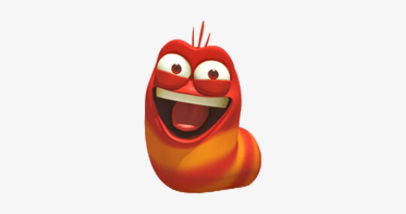 Larva Red Happy - Larva Png - 400x400 PNG Download - PNGkit
