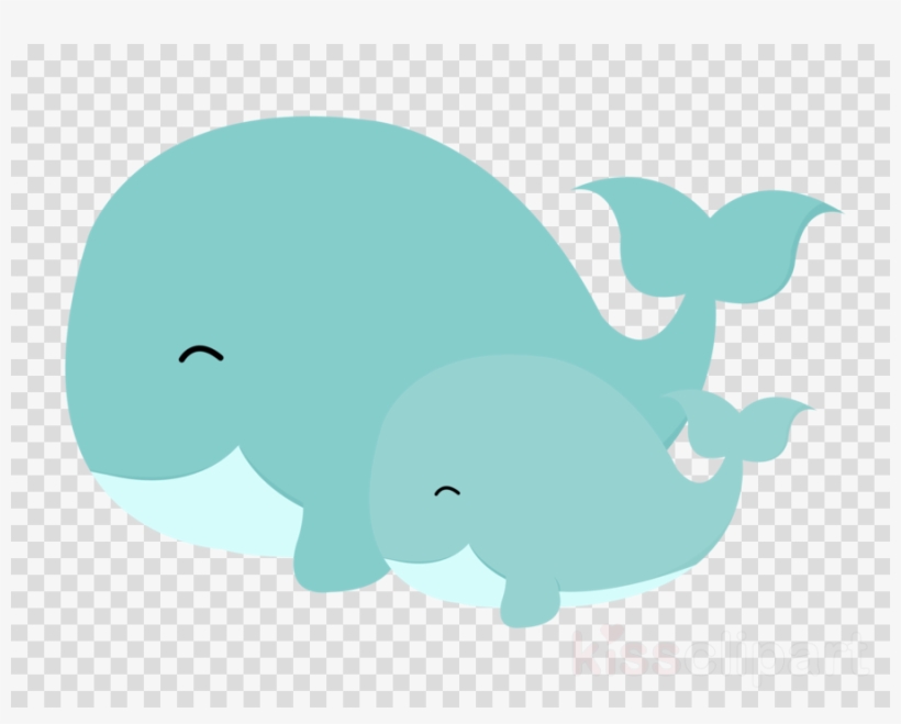 Mom And Baby Whale Clip Art