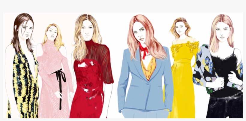 Download Transparent Models Runway Illustration Madame Spiroshalaris ...