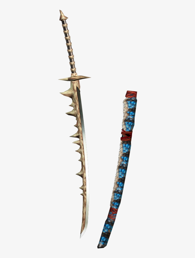 Bone Katana Model Home Brewing Lessons Png Bone Katana - Monster Hunter ...