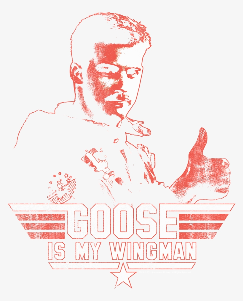 Top Gun Wingman Goose Men's Long Sleeve T-shirt - Illustration ...
