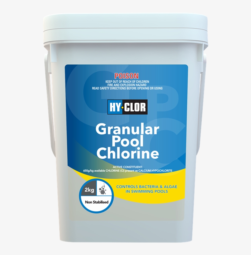 Hy-clor 2kg Granular Pool Chlorine - 800x800 PNG Download - PNGkit
