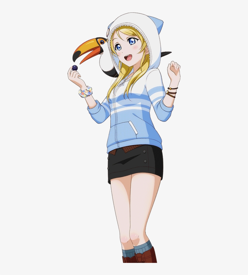 Not Idolized - Love Live Ayase Eli Animal Hoodie Hoody Coat Jacket ...