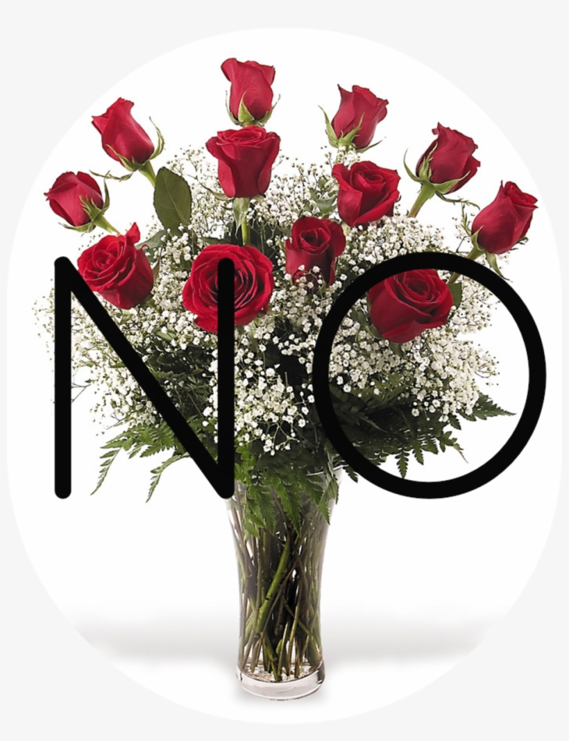 No Red Roses With Babies Breath - Roses And Baby Breath - 957x1200 PNG ...
