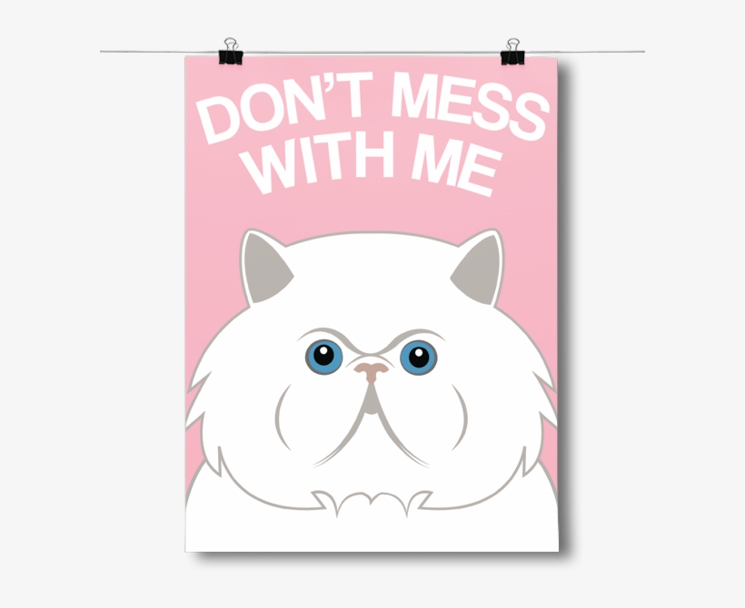 Don't Mess With Me - Inspired Posters Don't Mess With Me - Persian Cat ...