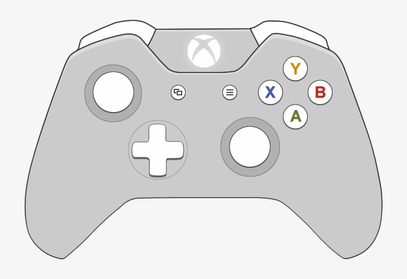 Cartoon Xbox One Controller - 722x482 PNG Download - PNGkit